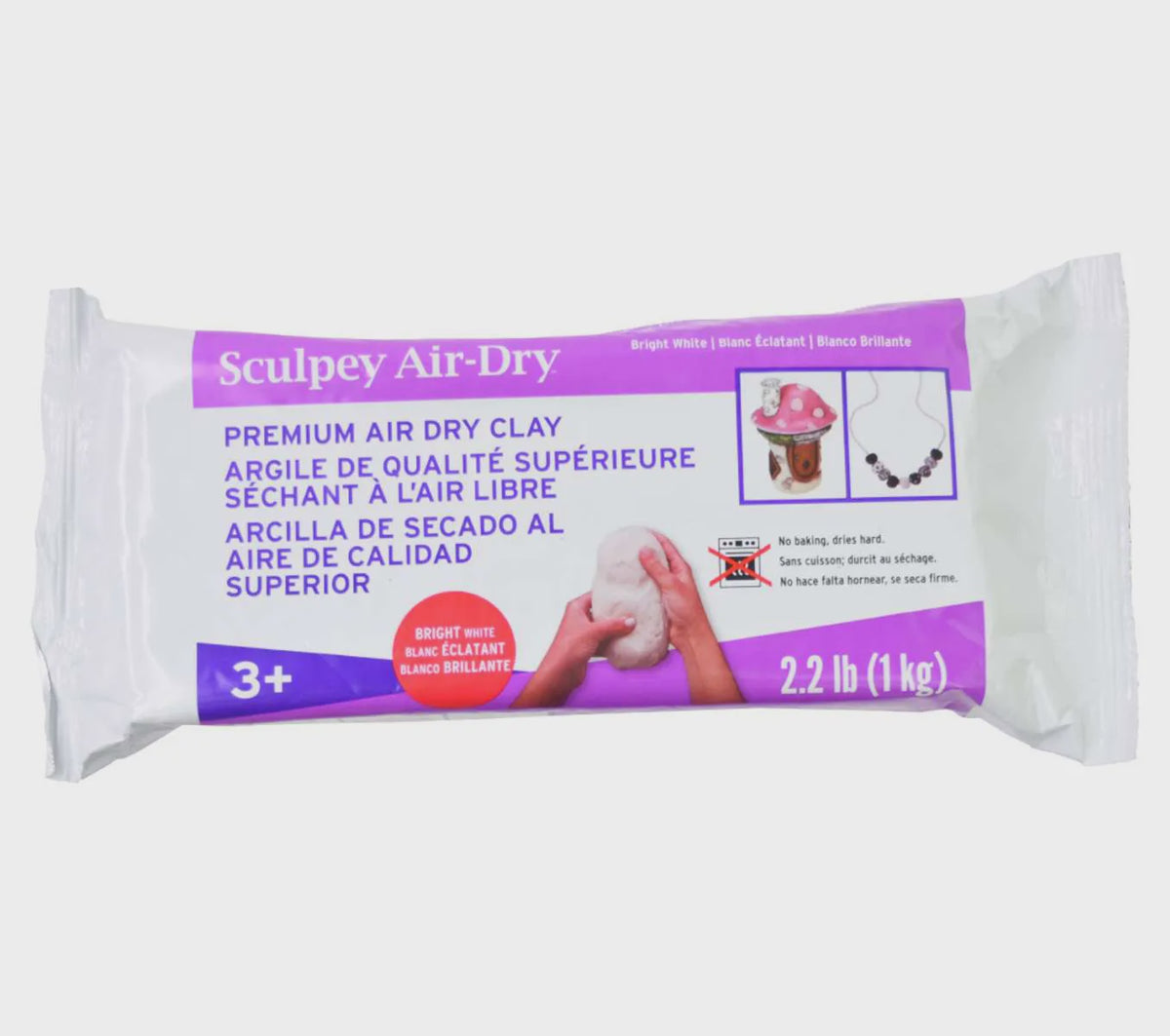Sculpey Model Air Dry Clay 1kg White – BowerBirdNZ