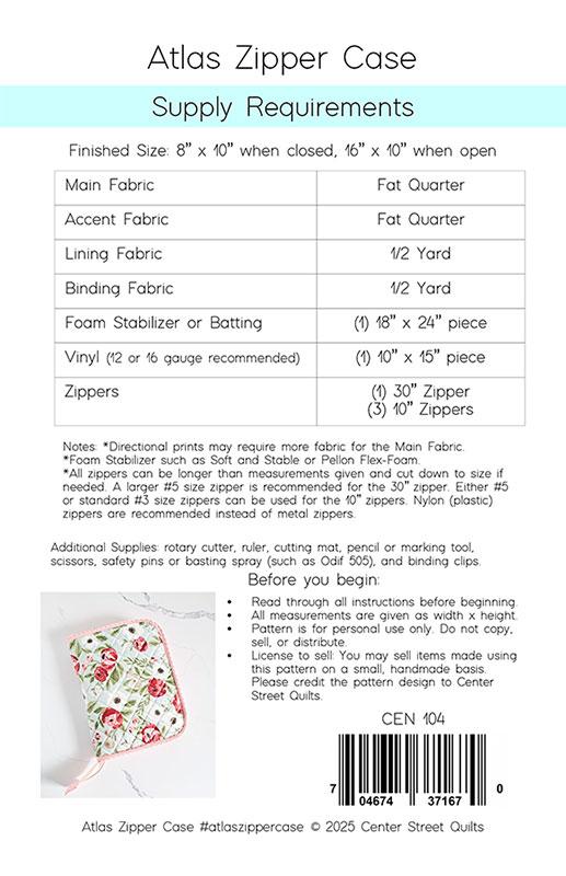 Atlas Zipper Case – BowerBirdNZ