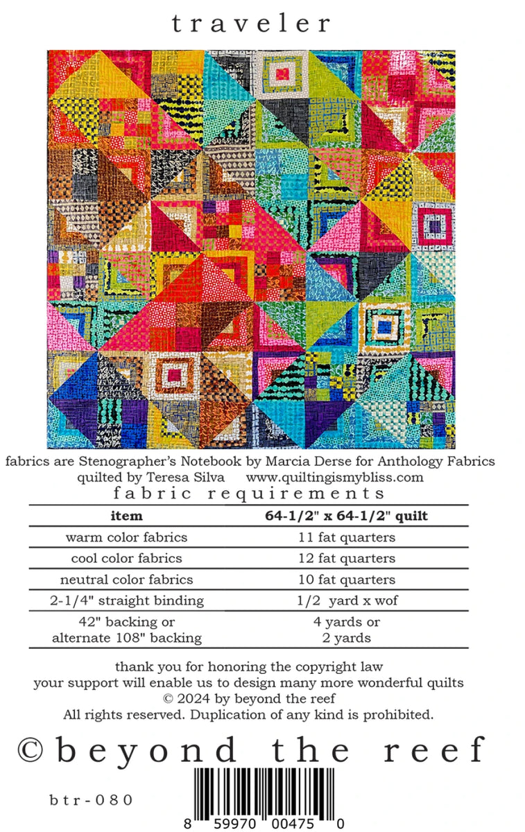 Traveler Quilt Pattern – BowerBirdNZ
