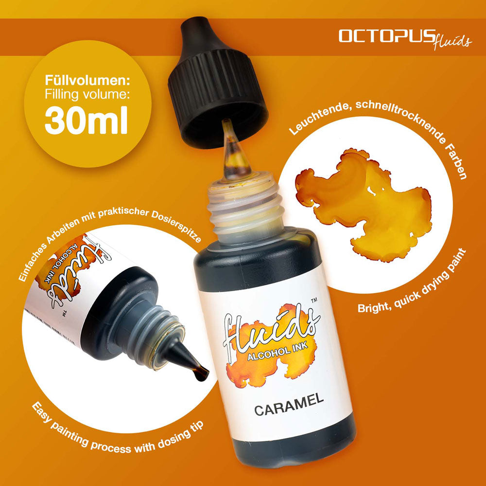 Octopus Fluids Alcohol Ink 30ml Caramel Brown – BowerBirdNZ